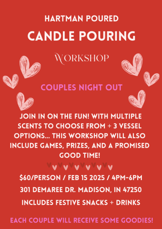 Hartman Poured | Couples Candle Pouring Workshop - Visit Madison